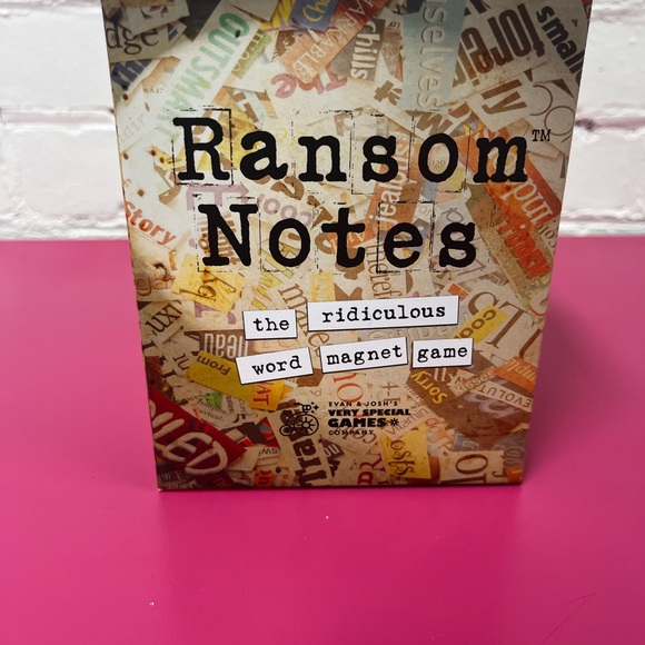 Ransom | Toys | Ransom Notes Word Magnet Game | Poshmark